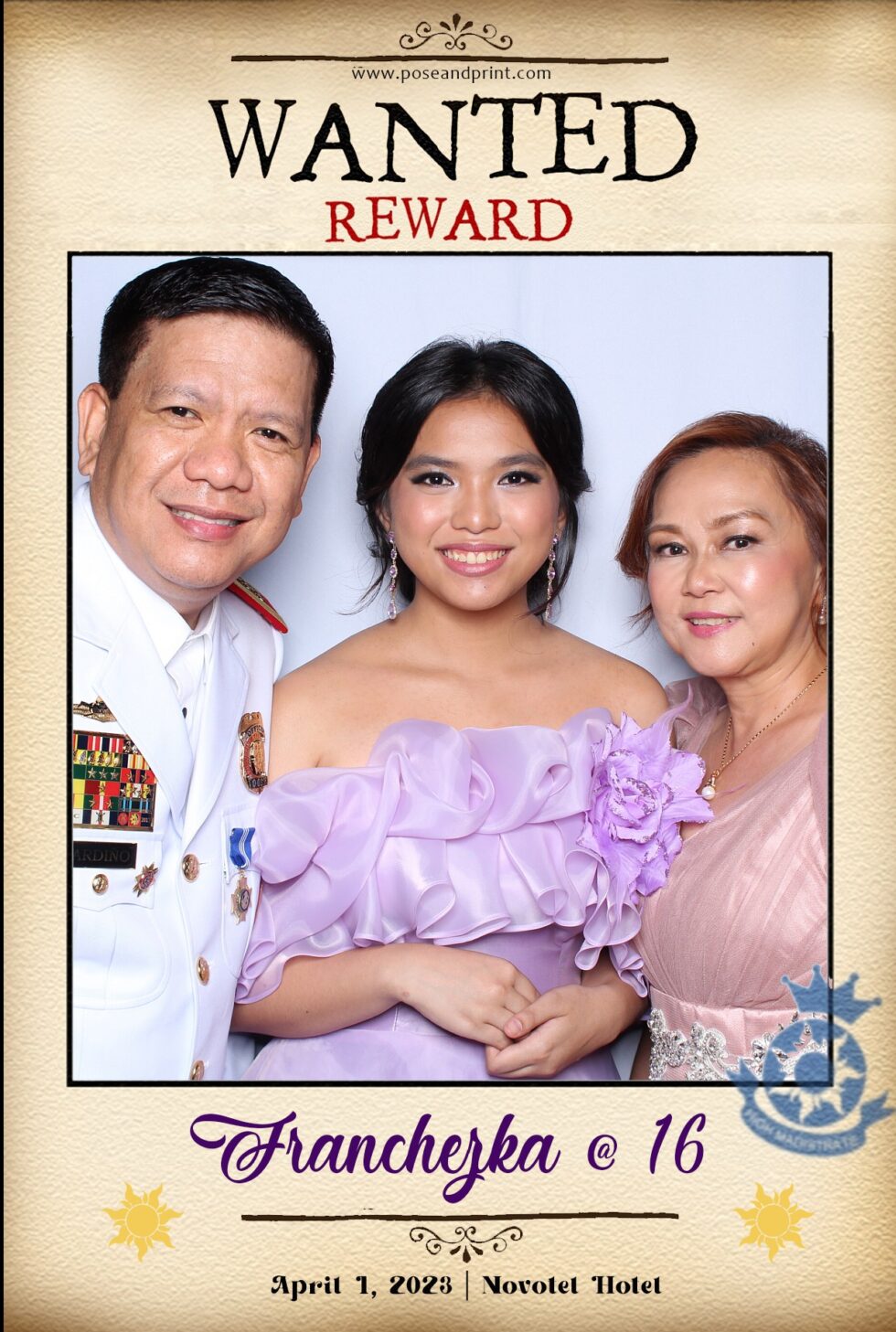 Franchezka's 16th Birthday - Toonify Print - Pose And Print Photobooth ...