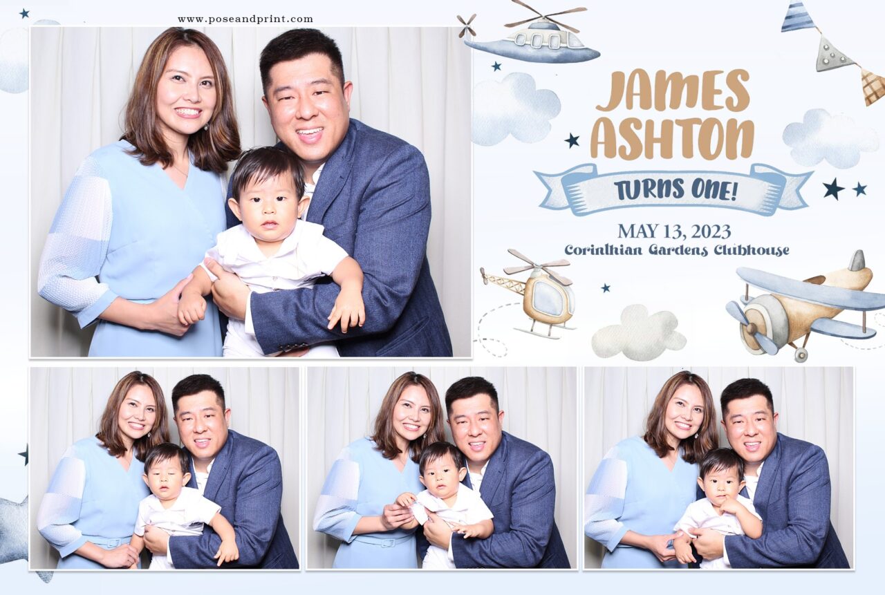 Ashton James' 1st Birthday - Pose And Print Photobooth Philippines