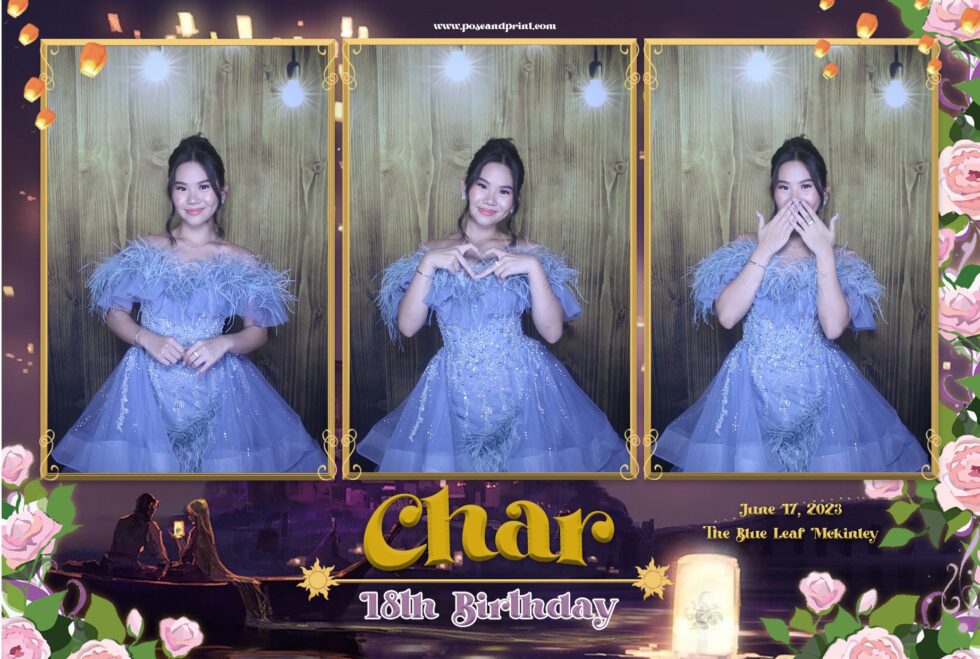 Char's 18th Birthday - Mirror Booth - Pose And Print Photobooth Philippines