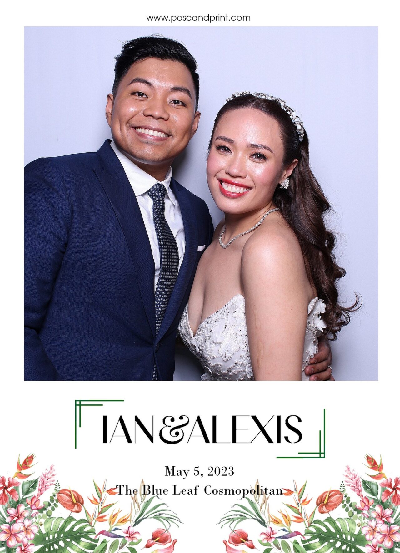 Ian and Alexis' Wedding - Toonify Prints - Pose And Print Photobooth ...