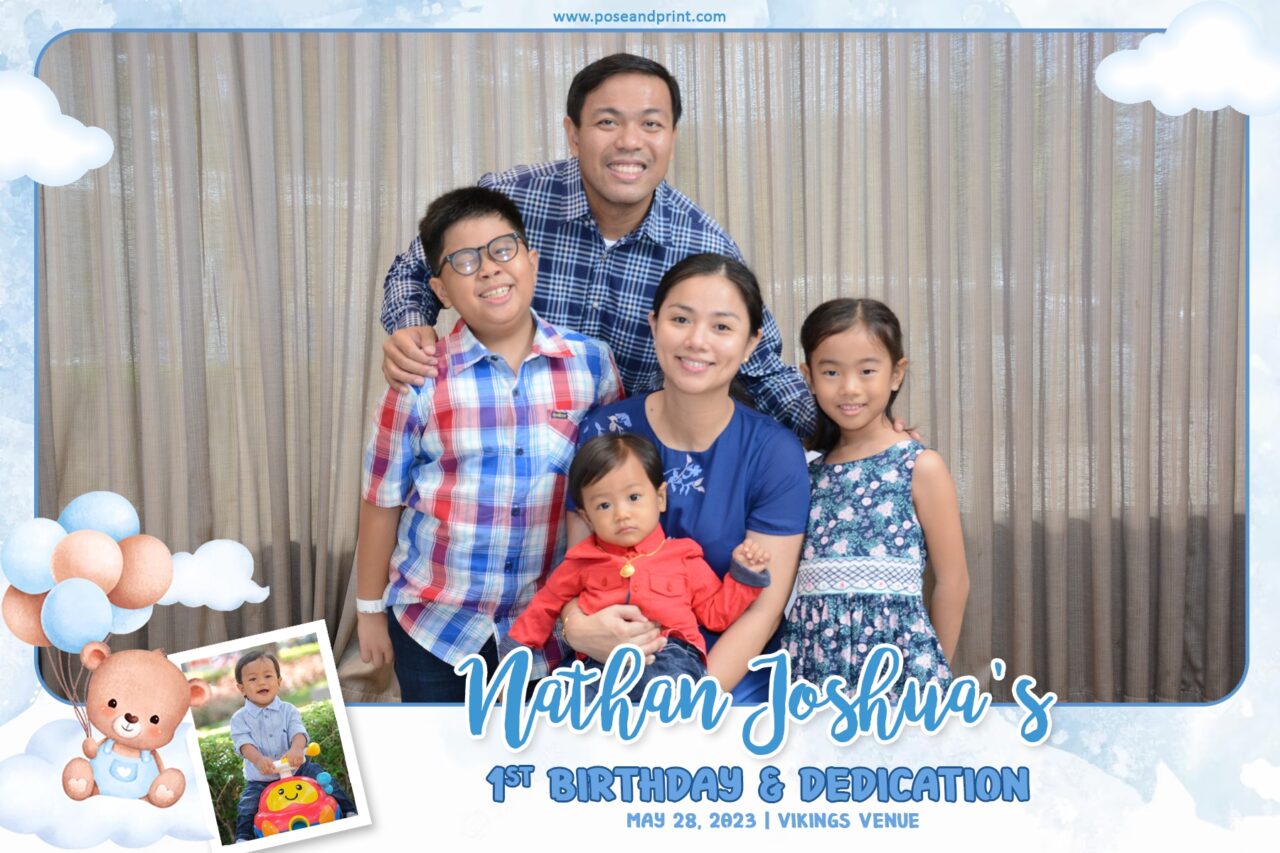 Nathan Joshua's 1st Birthday & Dedication - Photoman - Pose And Print Photobooth Philippines