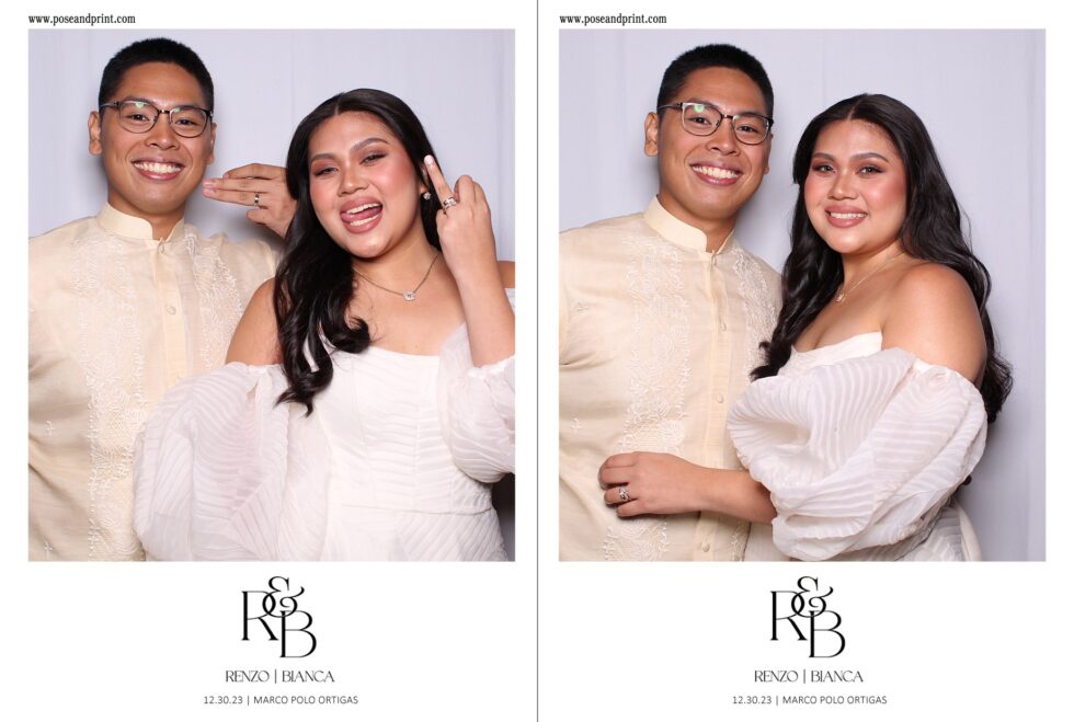 Renzo and Bianca's Wedding - Pose And Print Photobooth Philippines